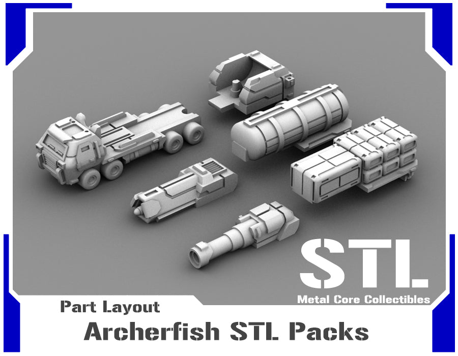 Archerfish STL Packs – Metal Core Collectibles
