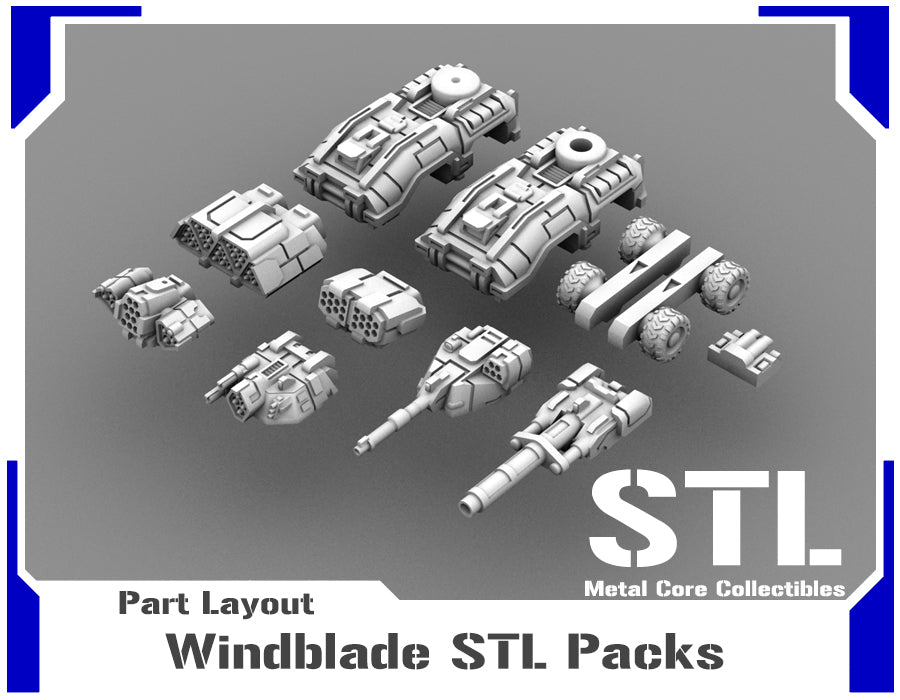 Windblade STL Packs – Metal Core Collectibles