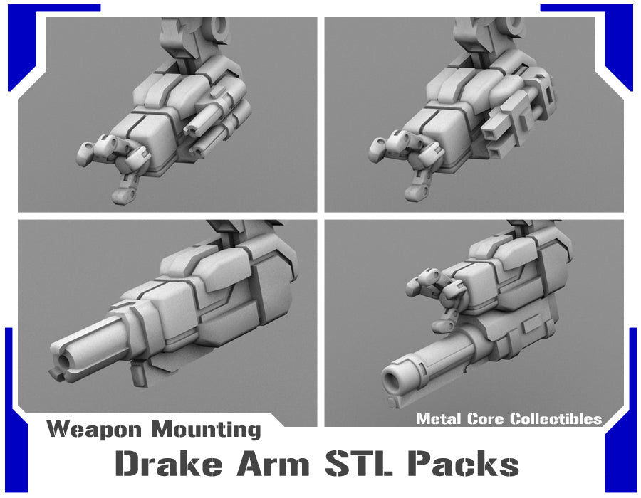 Drake Arm STL Packs – Metal Core Collectibles